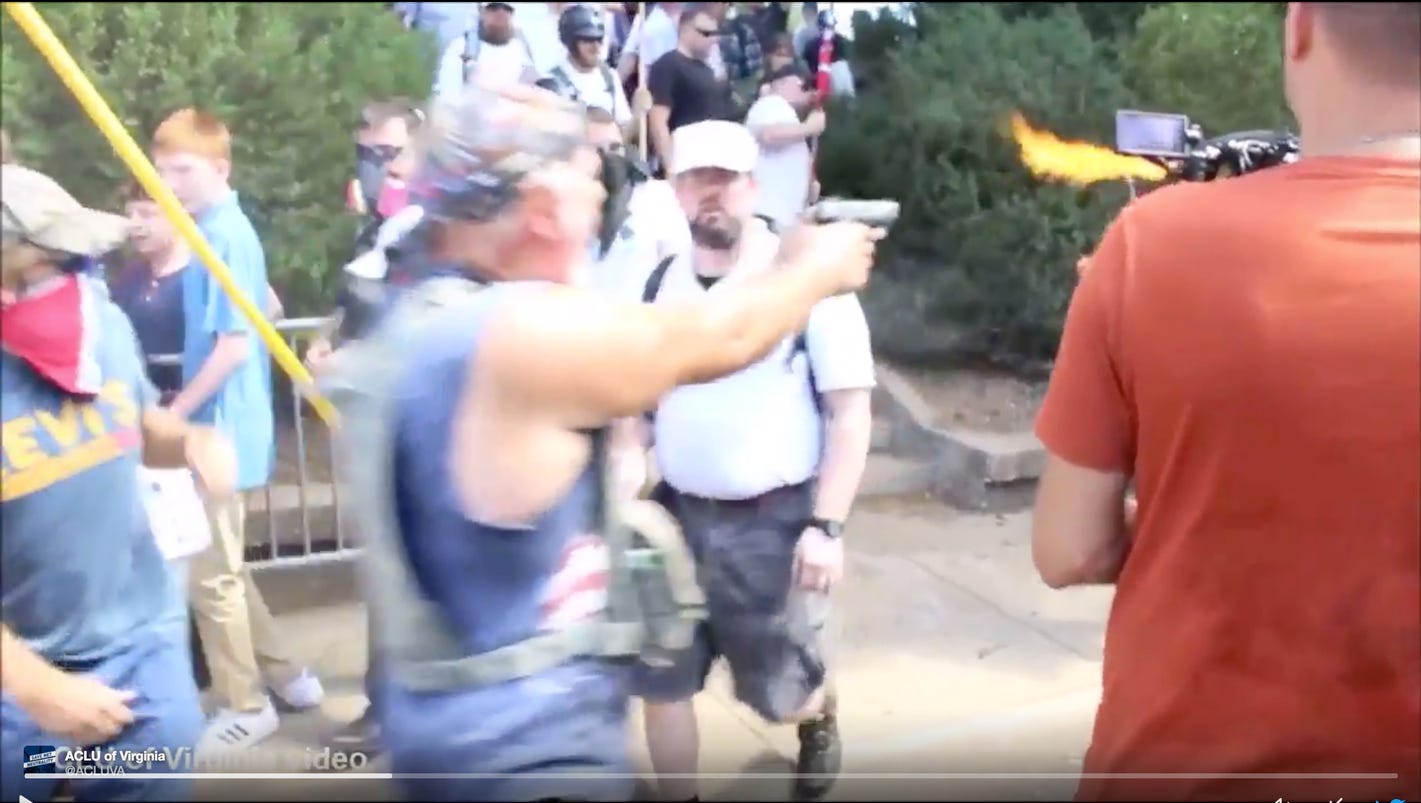 Charlottesville: Man arrested for firing gun near school during rally