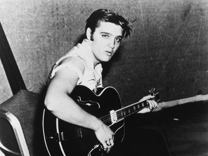 Elvis Presley over the years