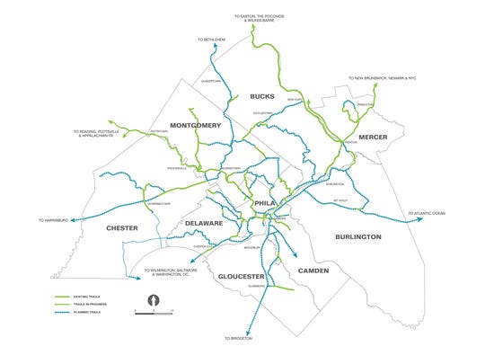 The Circuit Trails, a planned 750-mile network of bicycle and ...
