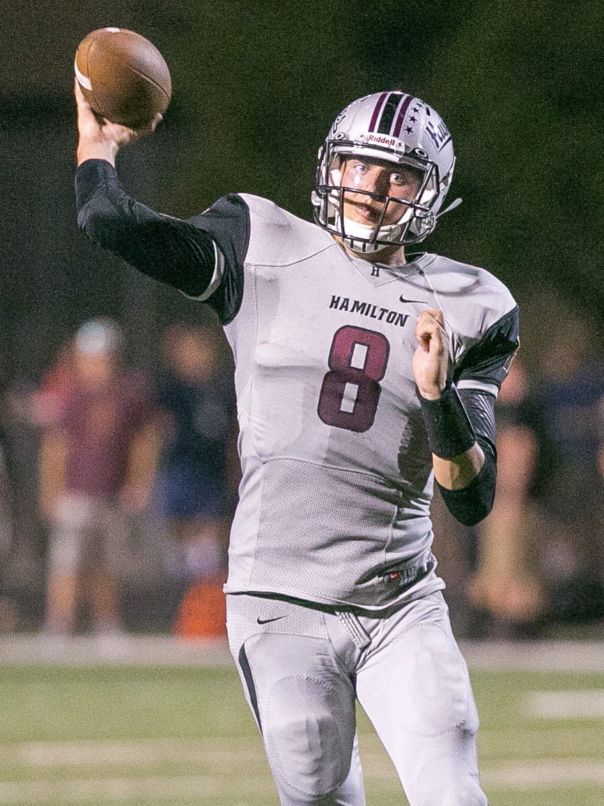 Chandler Hamilton senior quarterback James Sosinski, who a year ago was ...