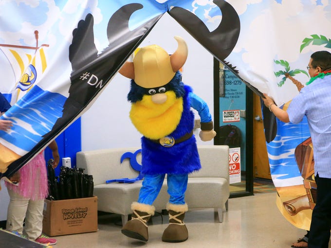 Del Mar College Viking mascot revealed