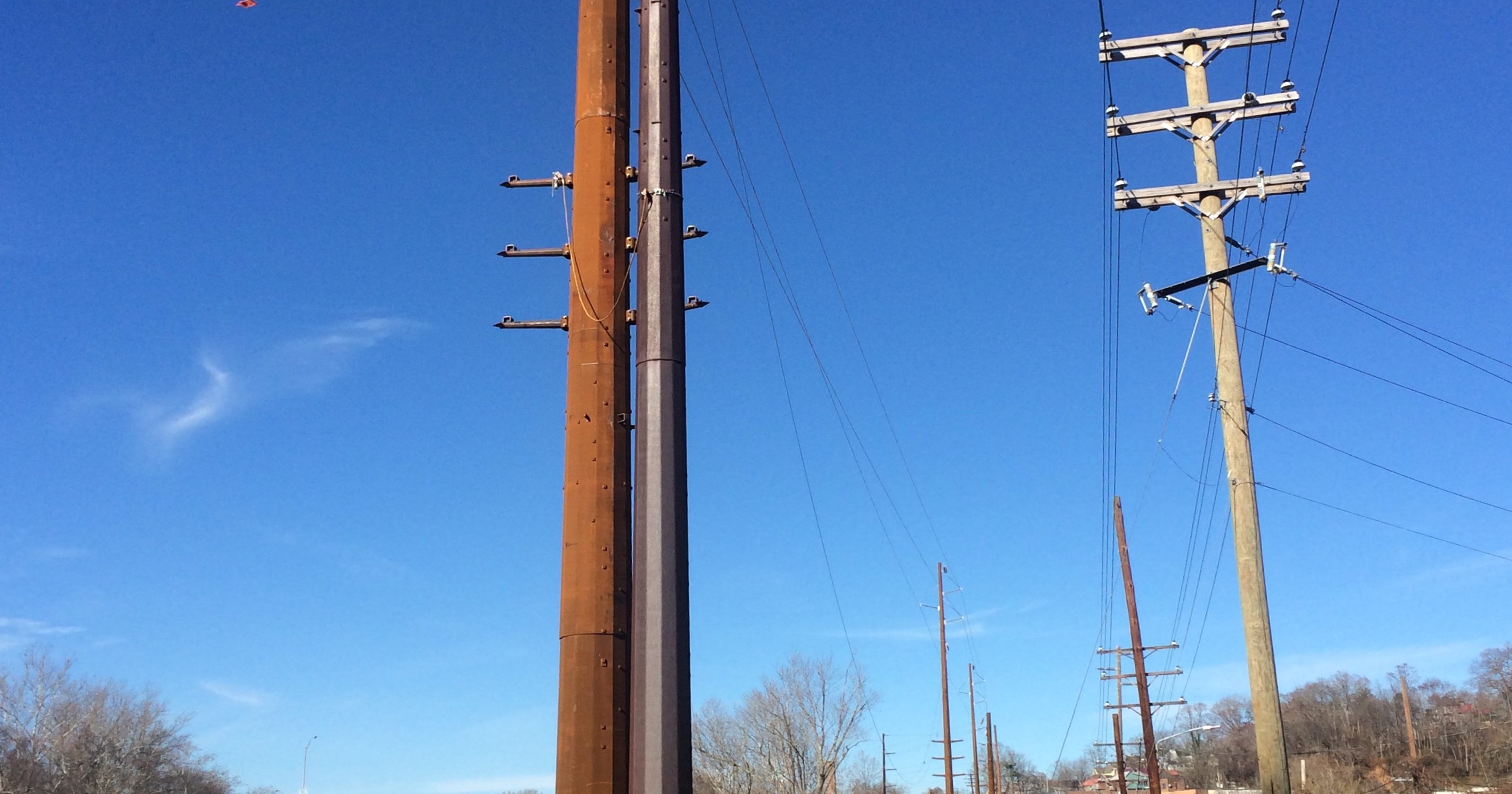 Answer Man: Huge utility poles? Free gas at Ingles?