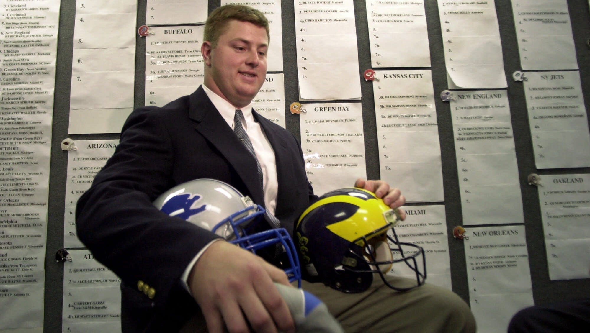 Detroit Lions' Jeff Backus knows what it's like to be Aidan Hutchinson