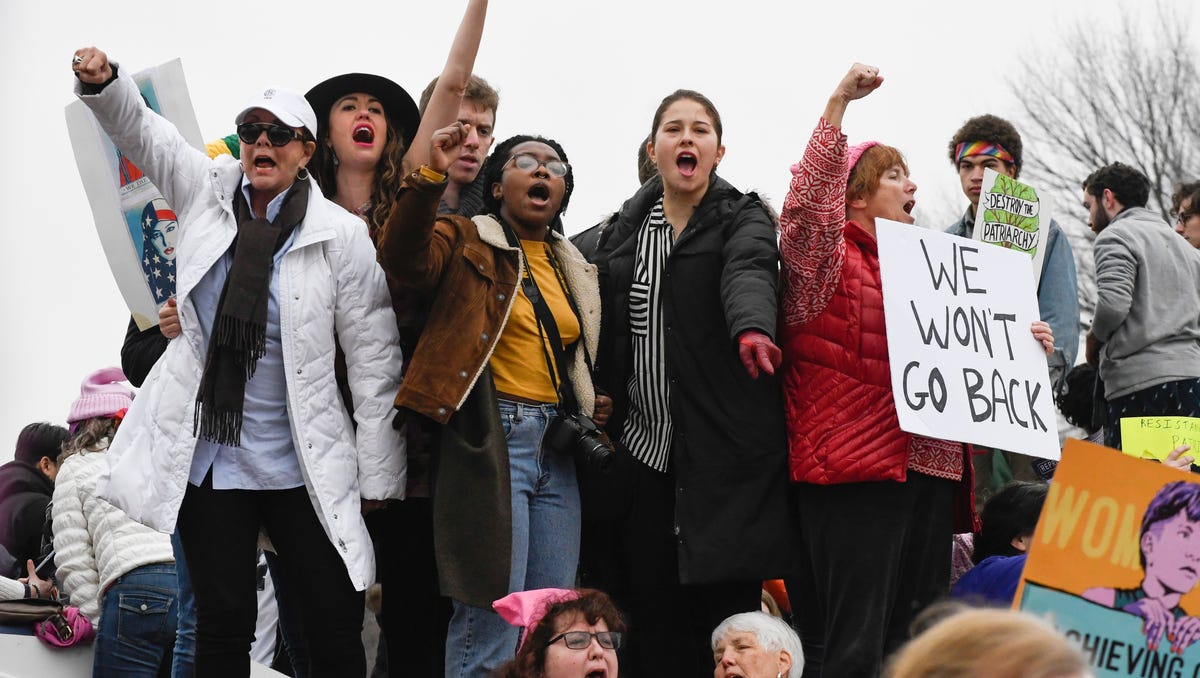 Protesters rally at Women's March on Washington
