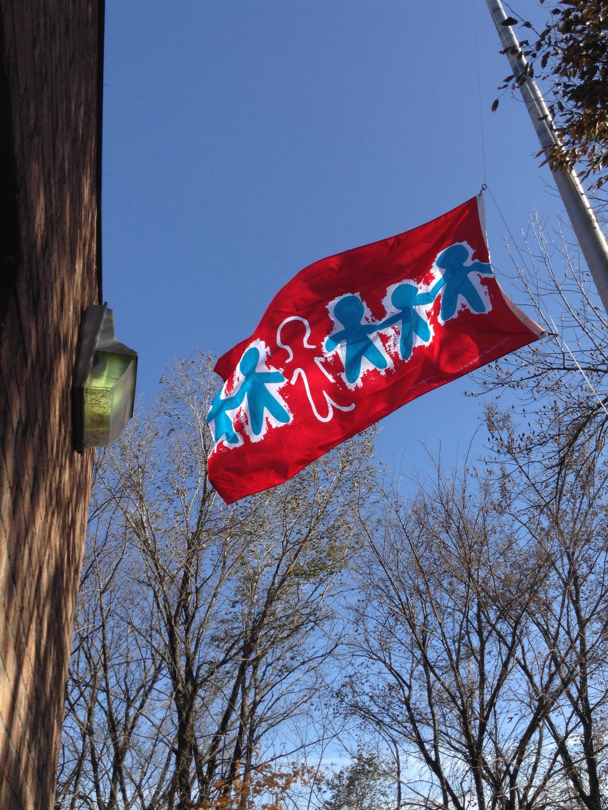 Flag brings attention to child-abuse victims