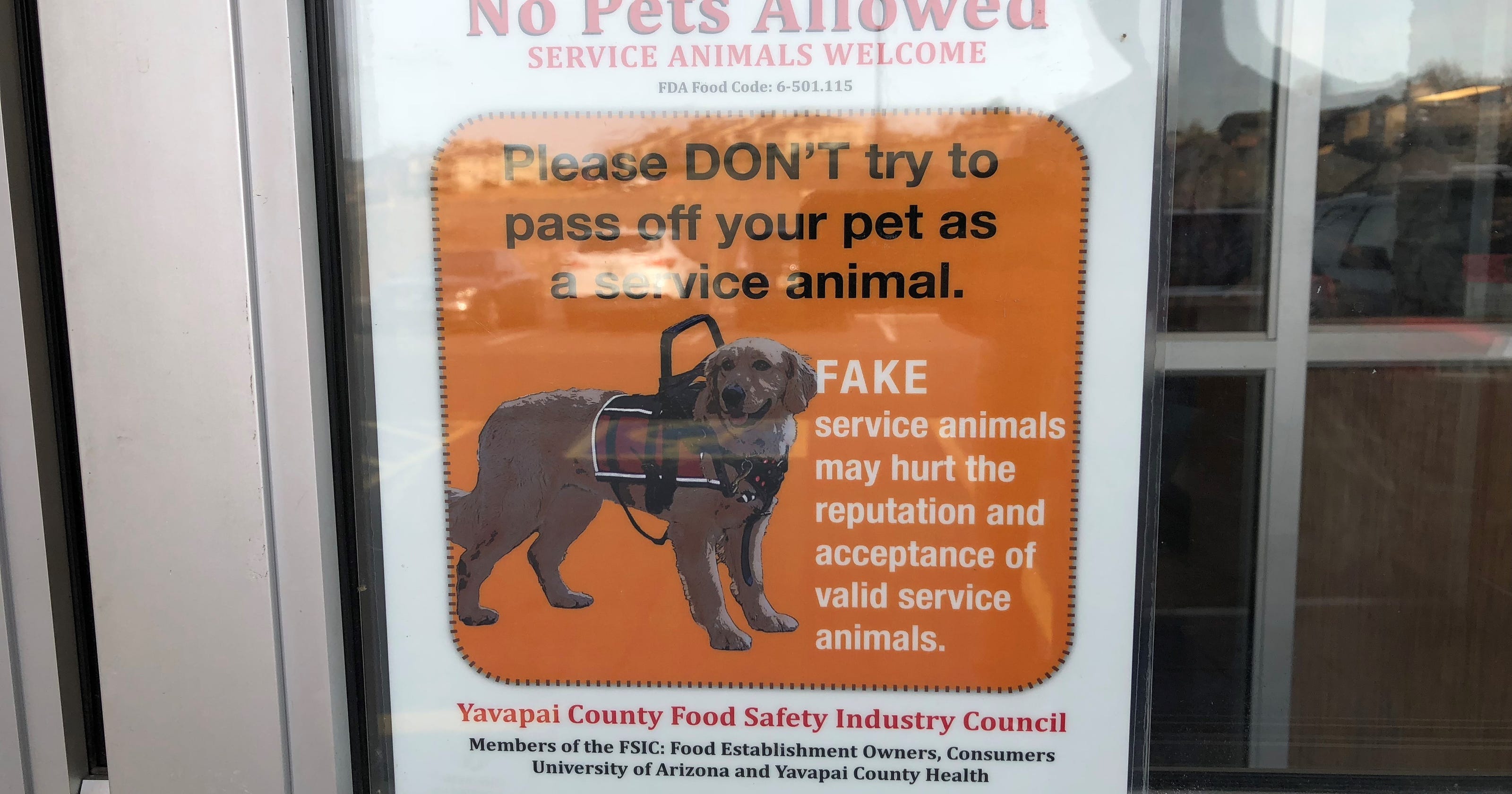 Fake service animals leading to push-back from states, businesses