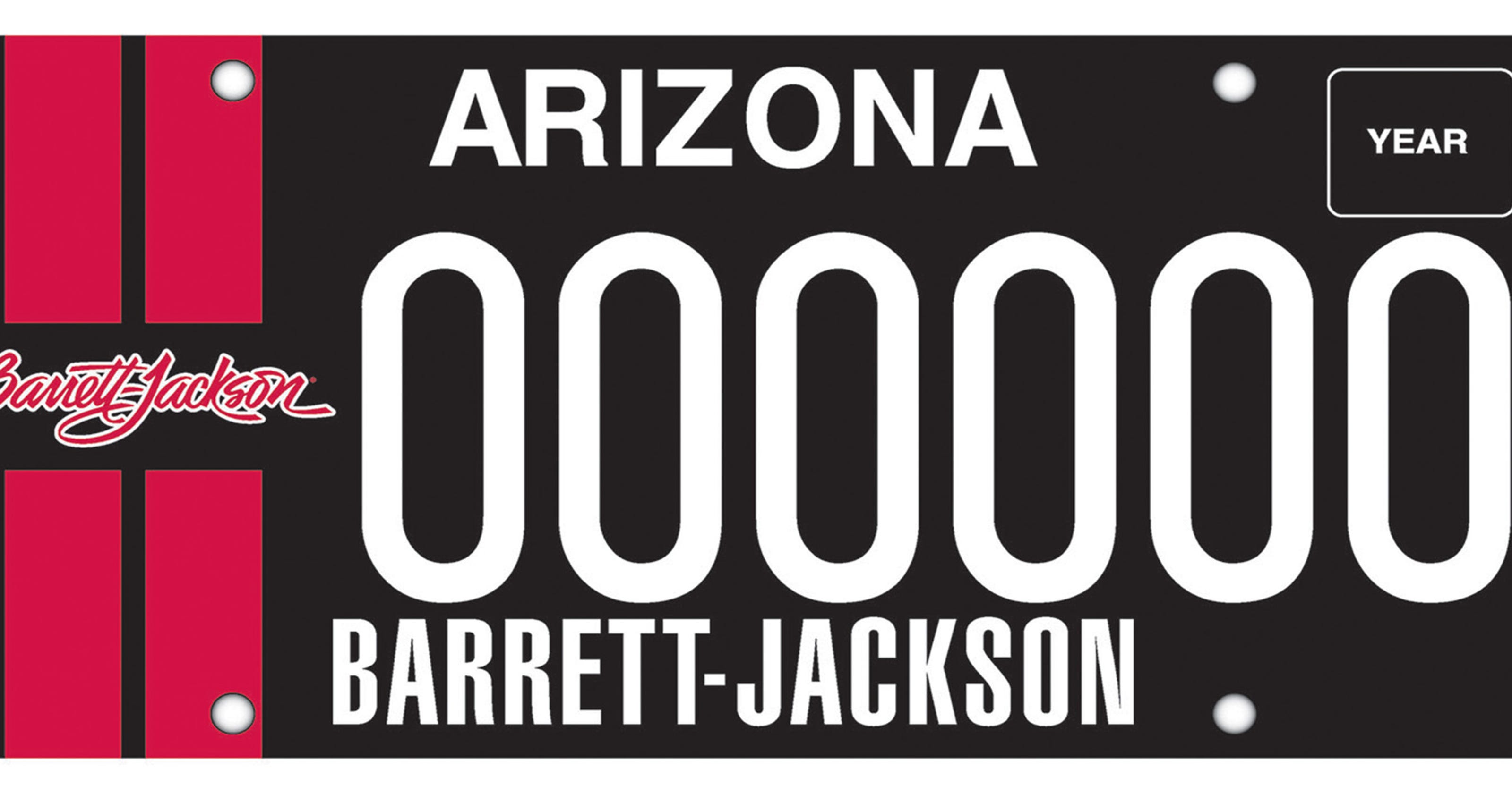 Arizona license plates recognize Barrett-Jackson, Luke AFB, Science Center