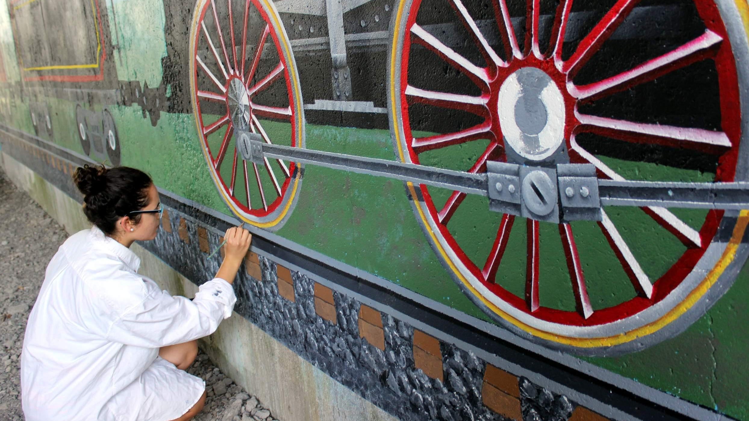 Rosenberry: Mural takes shape in Fishers