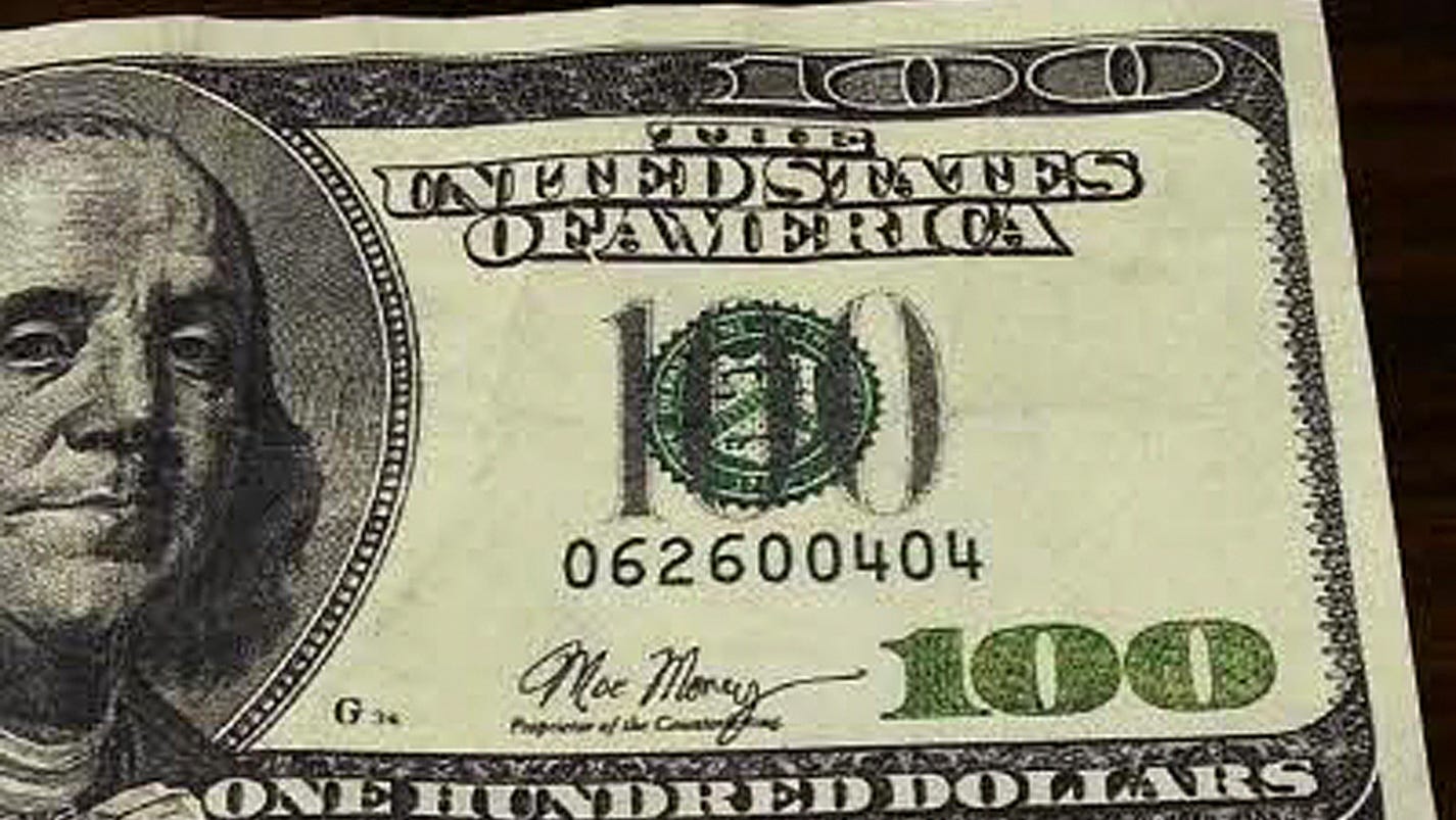 Fake $100 bill signed 'Moe Money' used in N.C.
