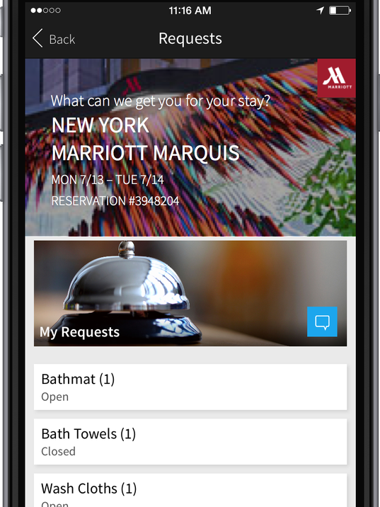 Marriott to hotel guests: We're app your service
