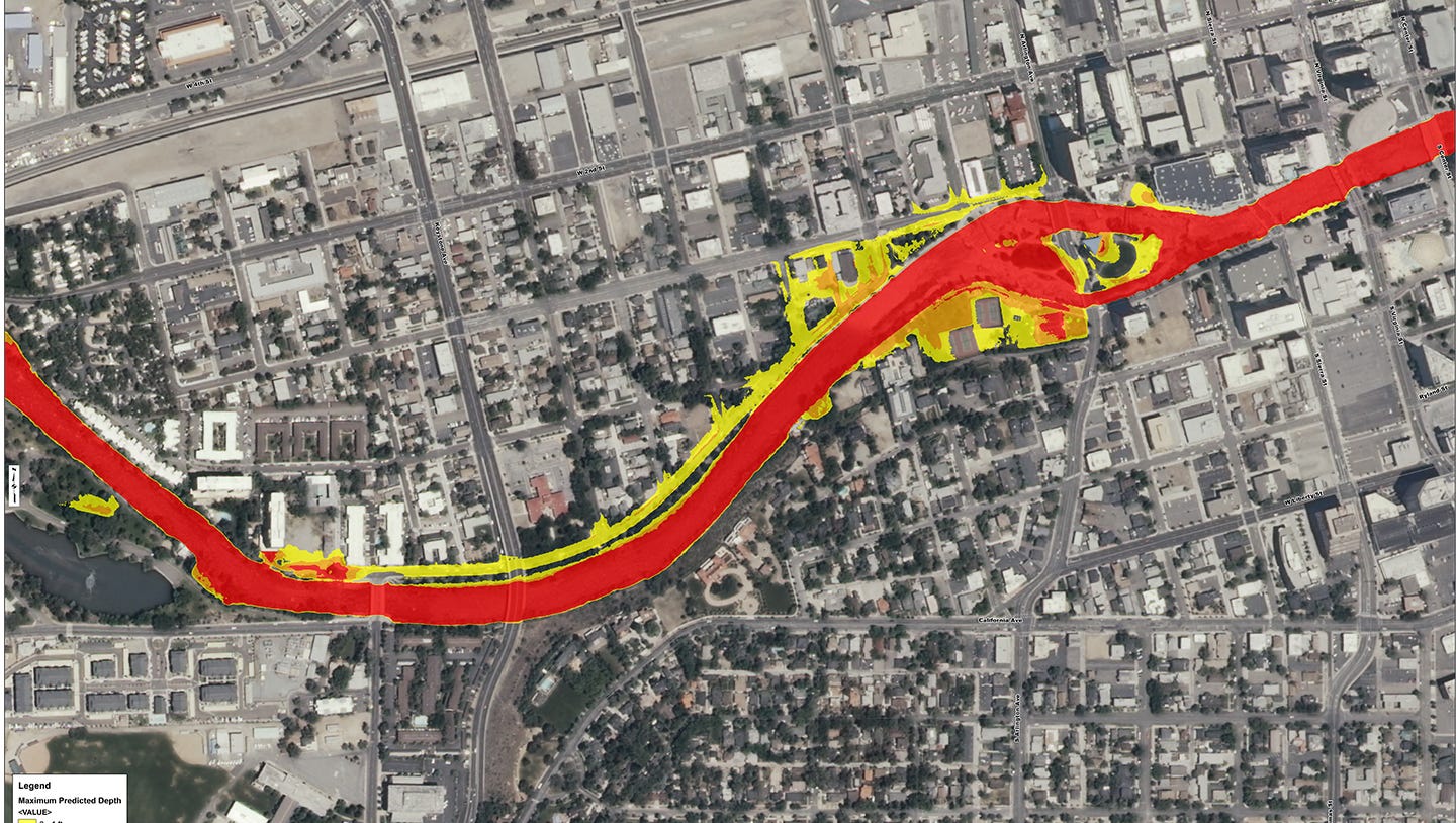 Forecasters: Truckee River to hit flood stage in Reno on Sunday
