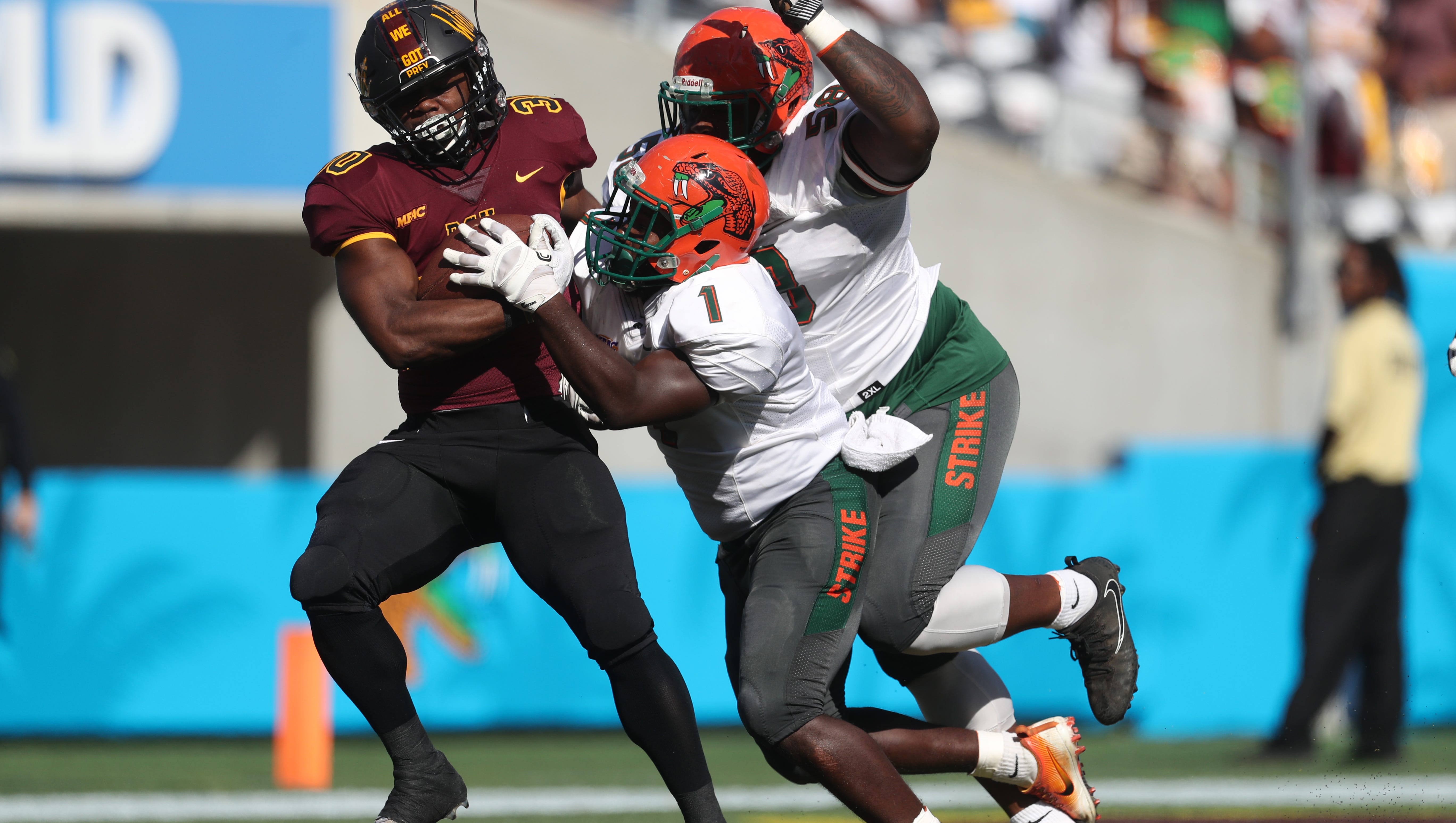FAMU DB Terry Jefferson blankets the opposition