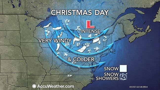 Christmas Eve storm could slow holiday travel