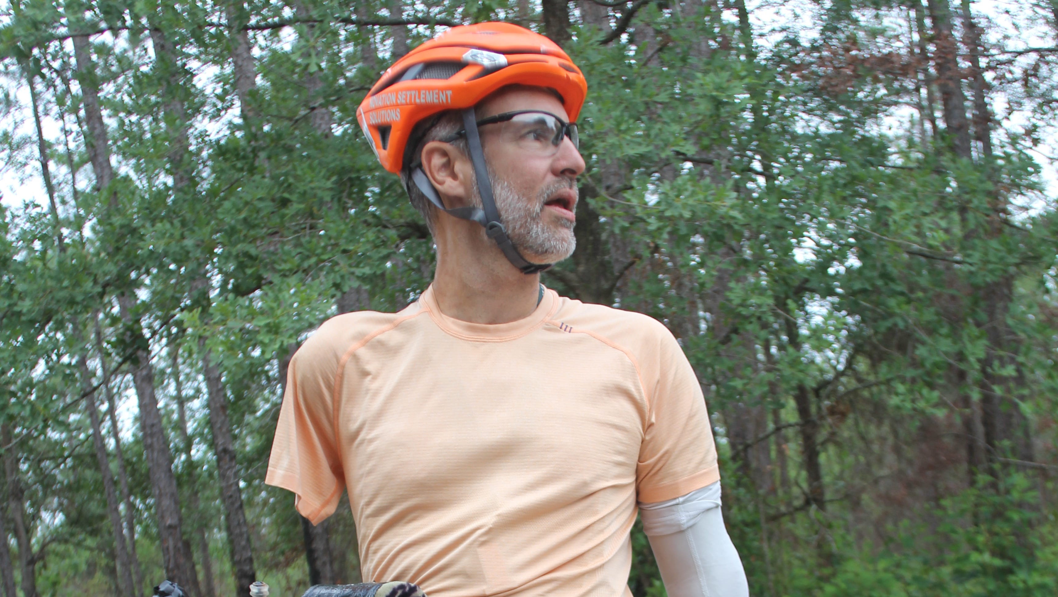 Double arm amputee cycles to inspire