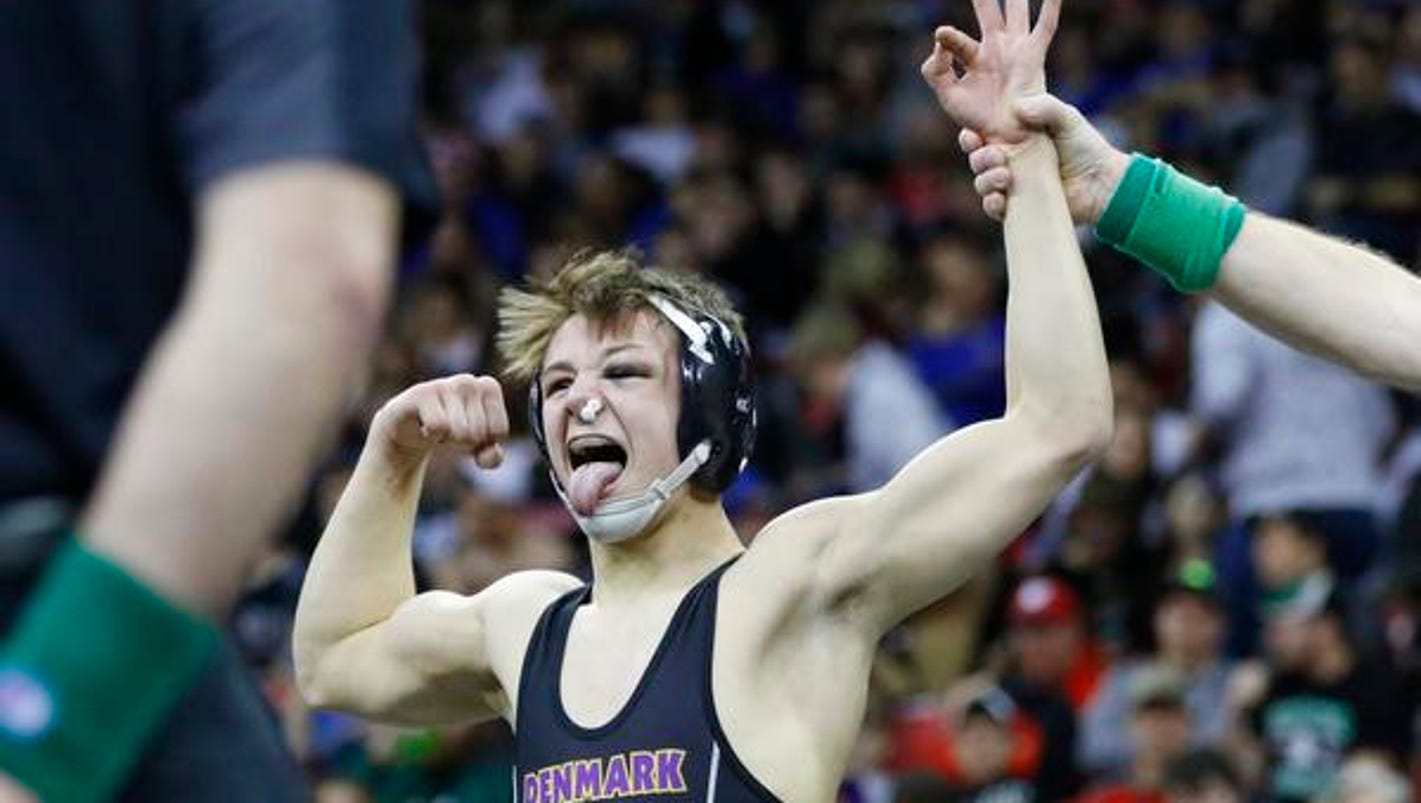 Denmark's Bergelin becomes three-time state champion