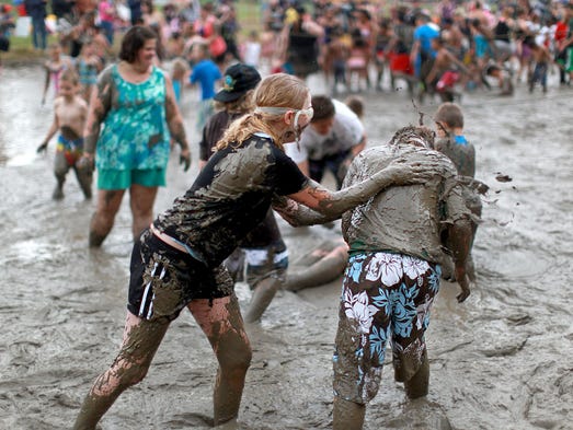 Mud Day attracts thousands to Wayne County park for sloppy fun