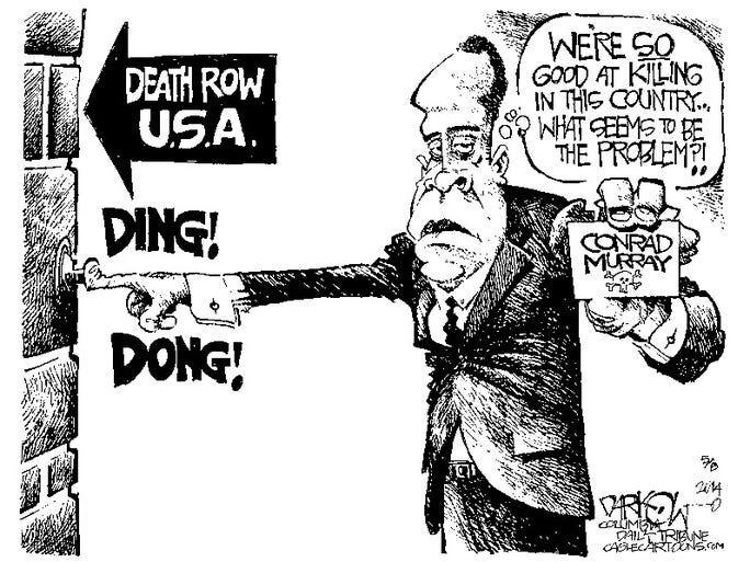 Editorial cartoons: Death penalty