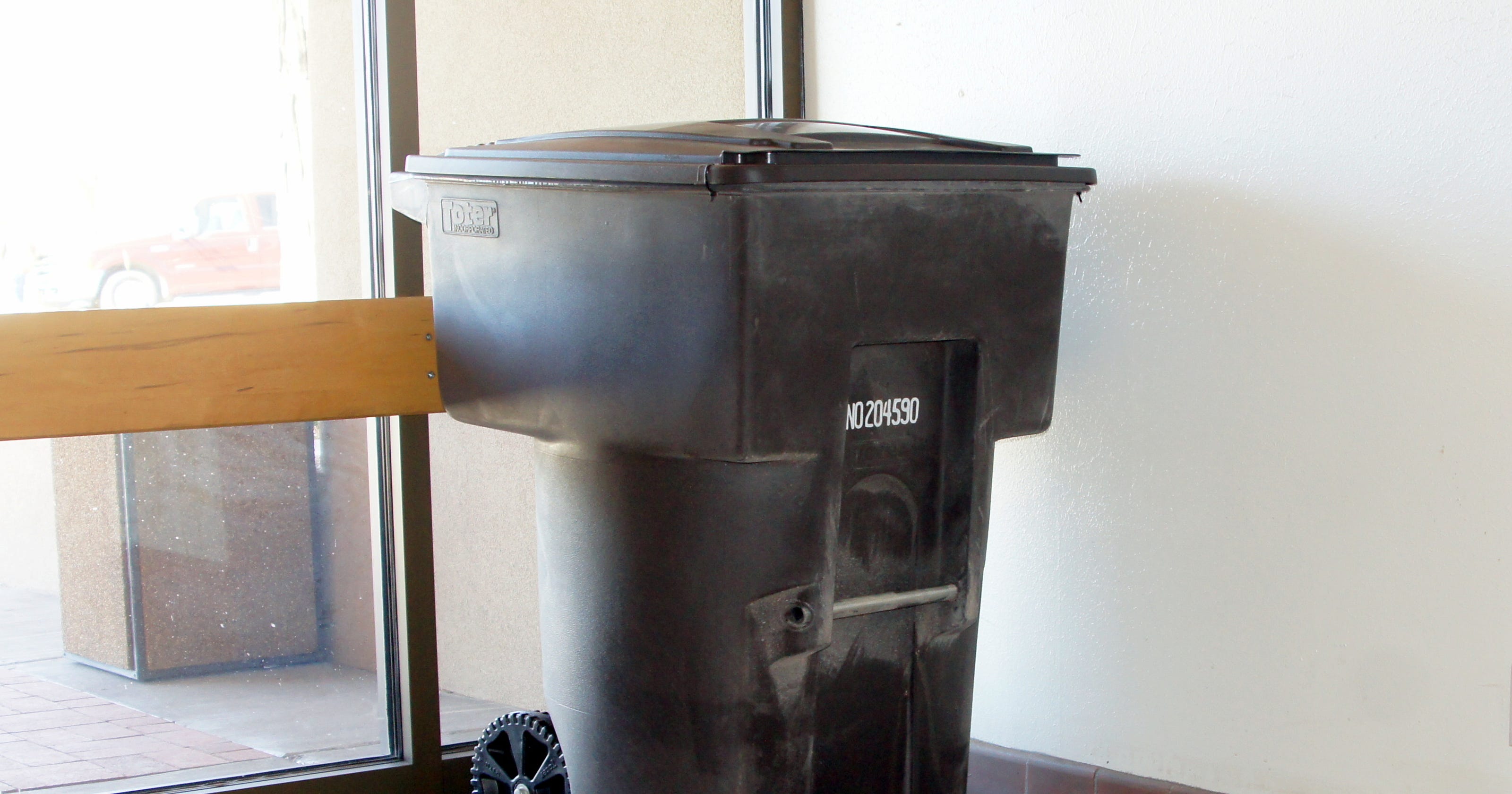 Poly carts available for trash collection