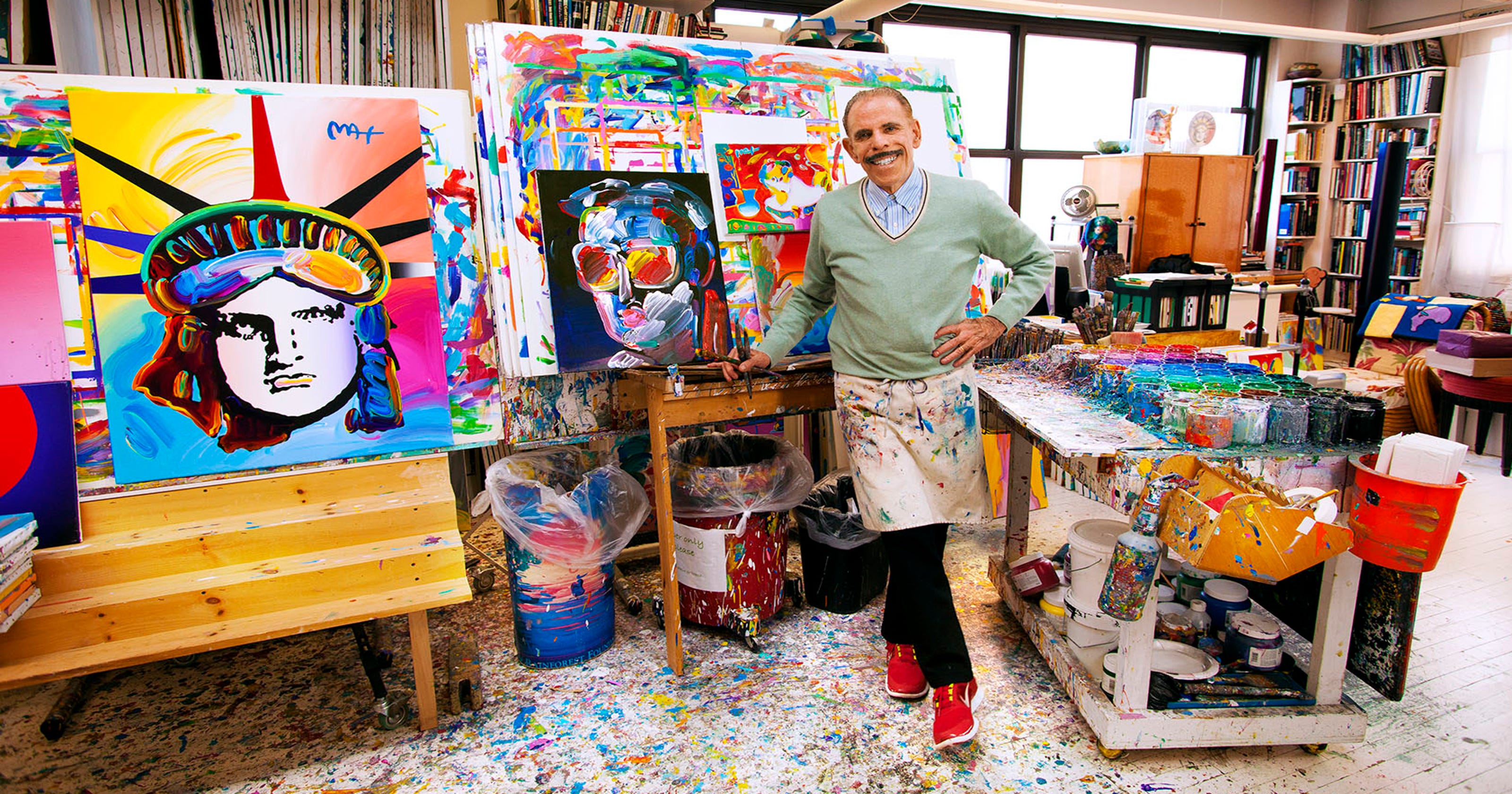 Pop artist Peter Max pops in