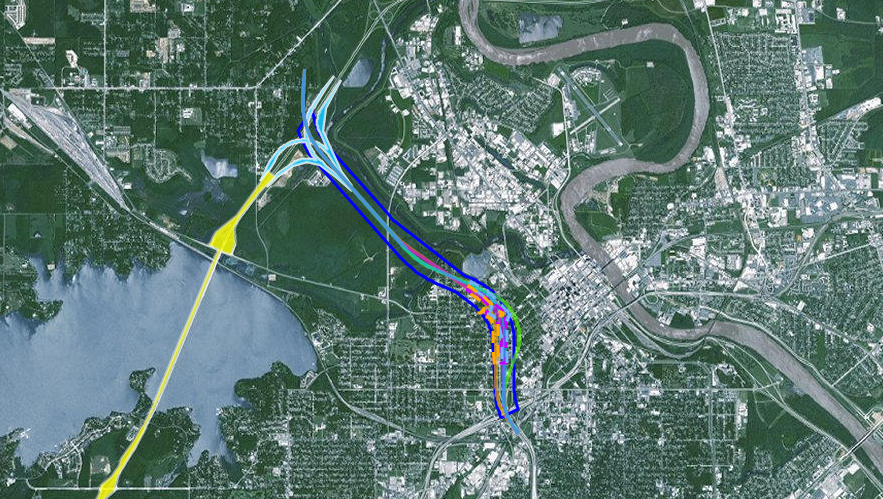 I-49 connector options whittled down to four