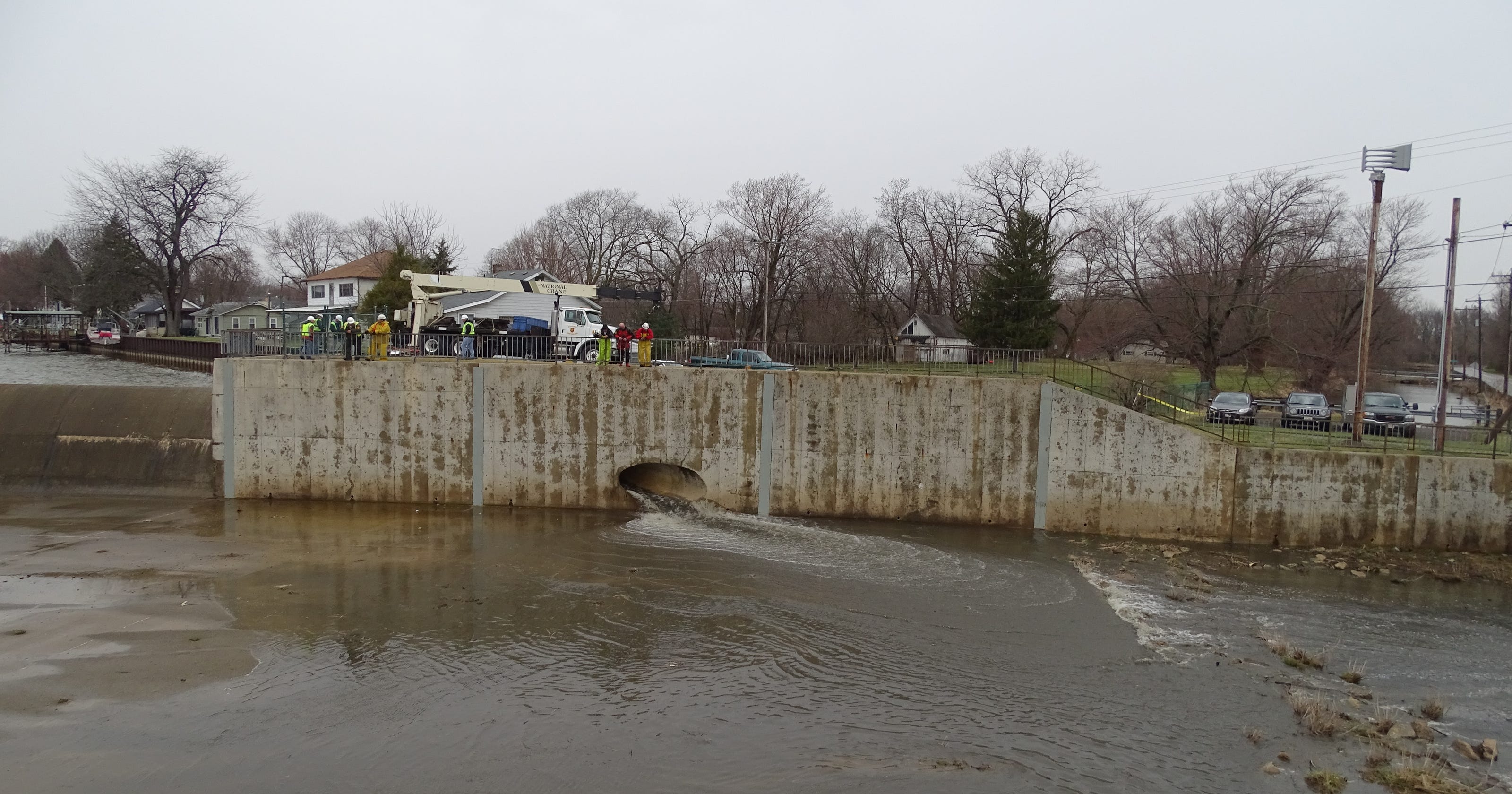 Buckeye Lake water level drop begins