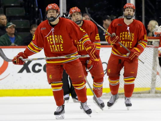 College hockey roundup: Ferris State wins WCHA title, waits for NCAA ...
