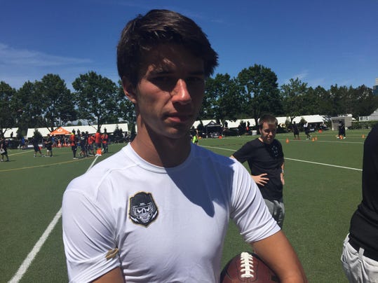 Dylan McCaffrey is naturally quiet but still recruits for Michigan