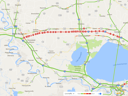 Stranded I-12 motorists finally reached, rescued, governor says