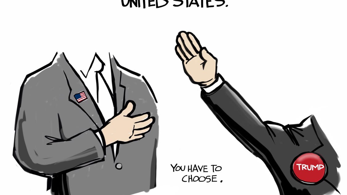 LETTER: Cartoon insults Trump, supporters