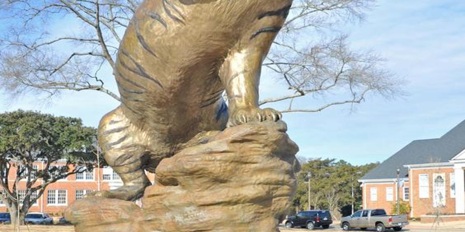 Grambling State University Tiger statue given name