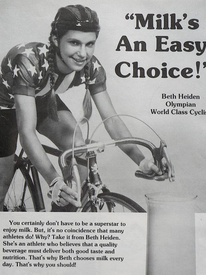 Milk, yogurt and Olympian Beth Heiden: A true story