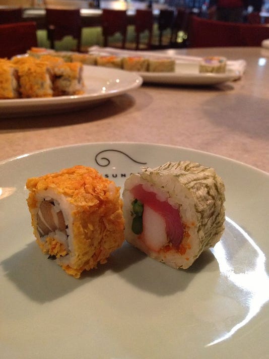 Bites: Tsunami offering Doritos topped sushi roll