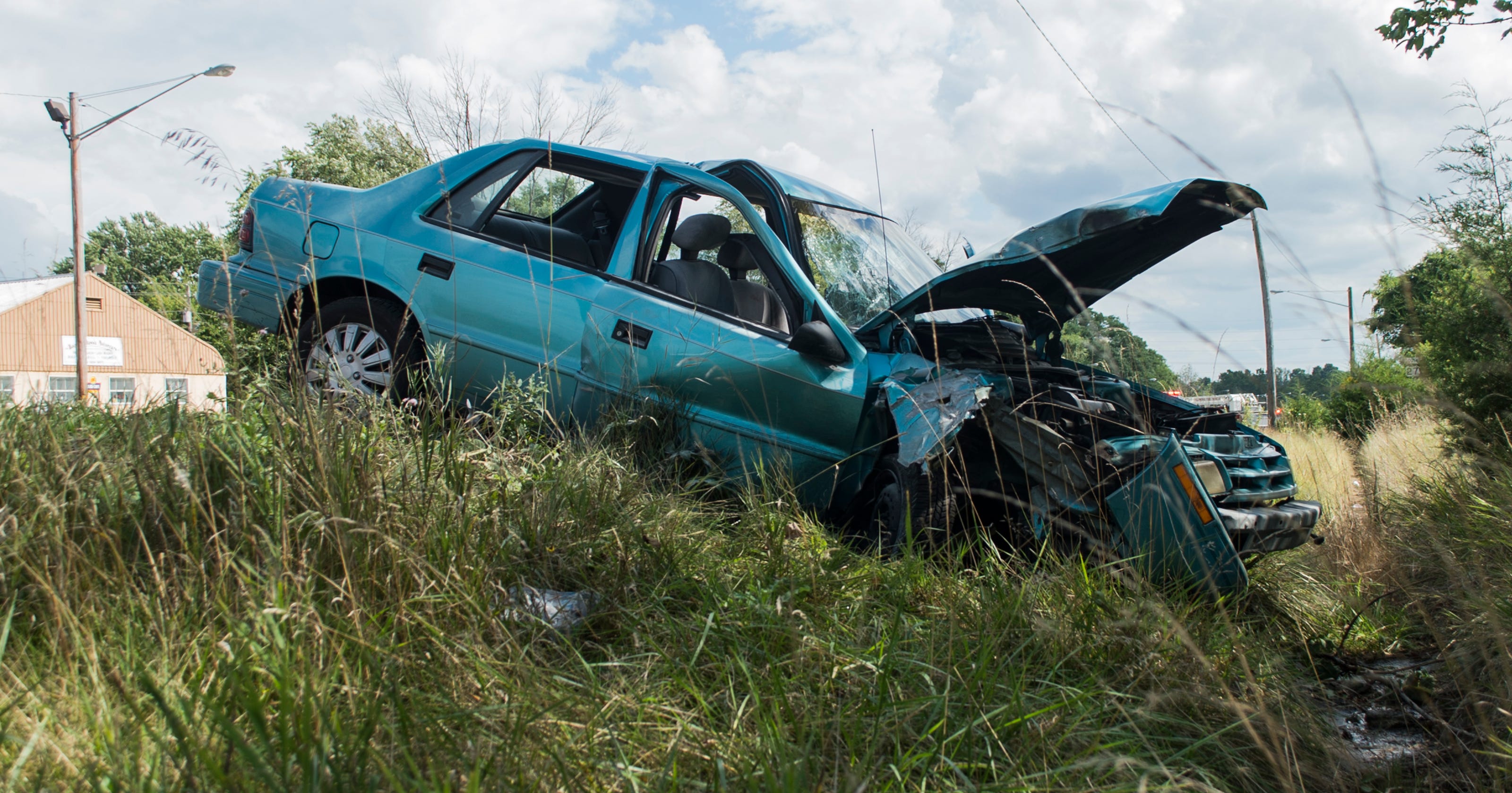 Woman suffers severe leg injuries in accident