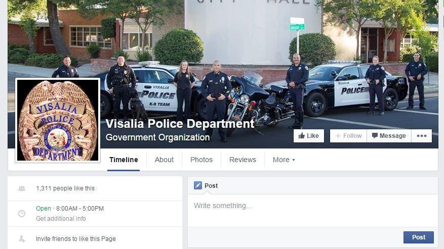 Visalia PD launches Facebook, Instagram sites