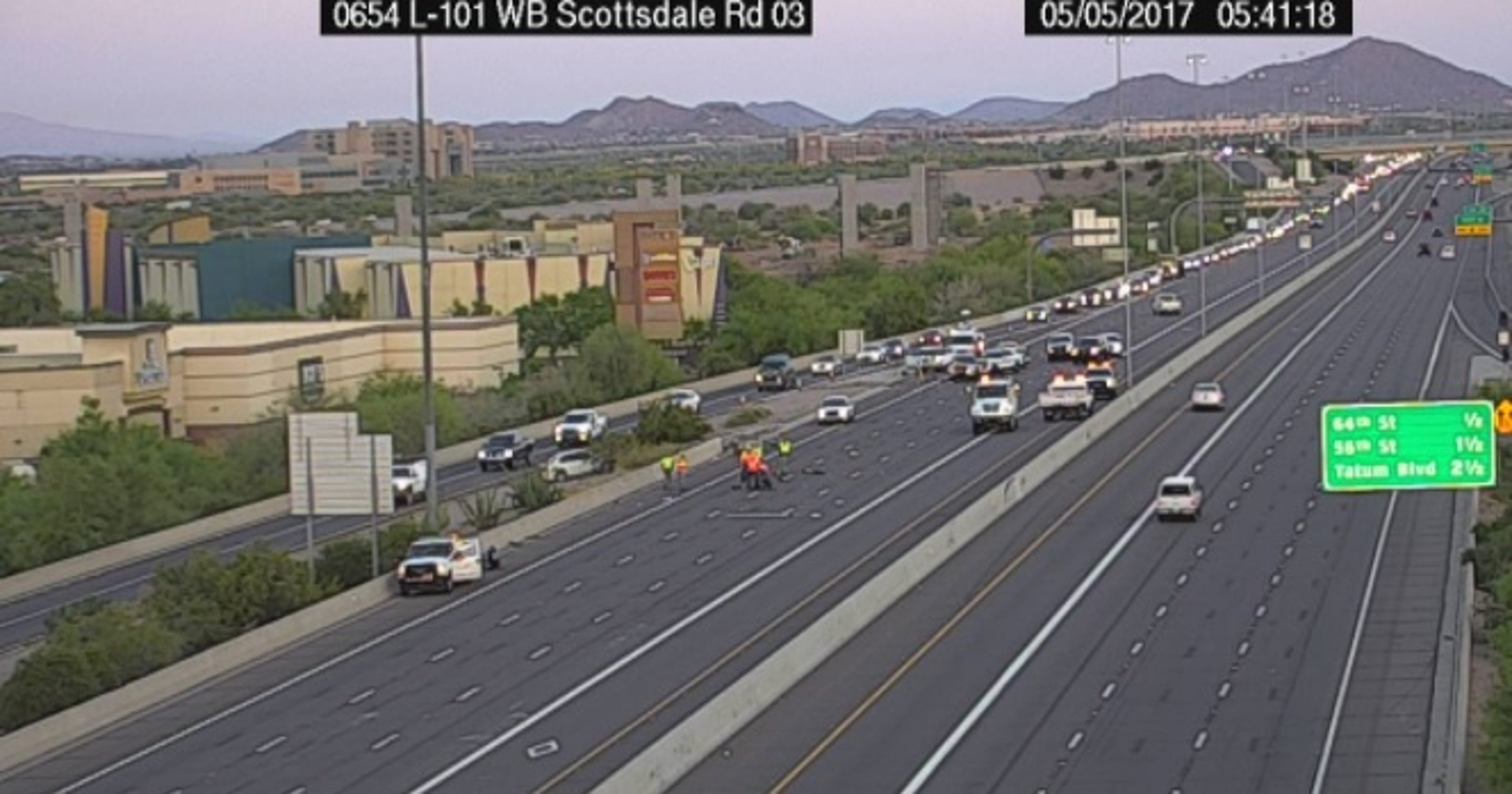 Eastbound Loop 101 Reopens At Scottsdale Road After Accident Involving