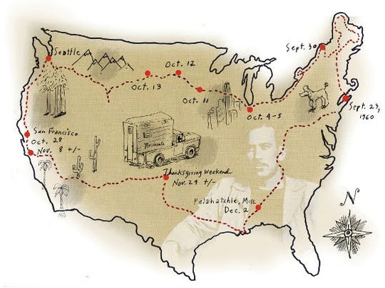 Steinbeck locations dot the map and mind