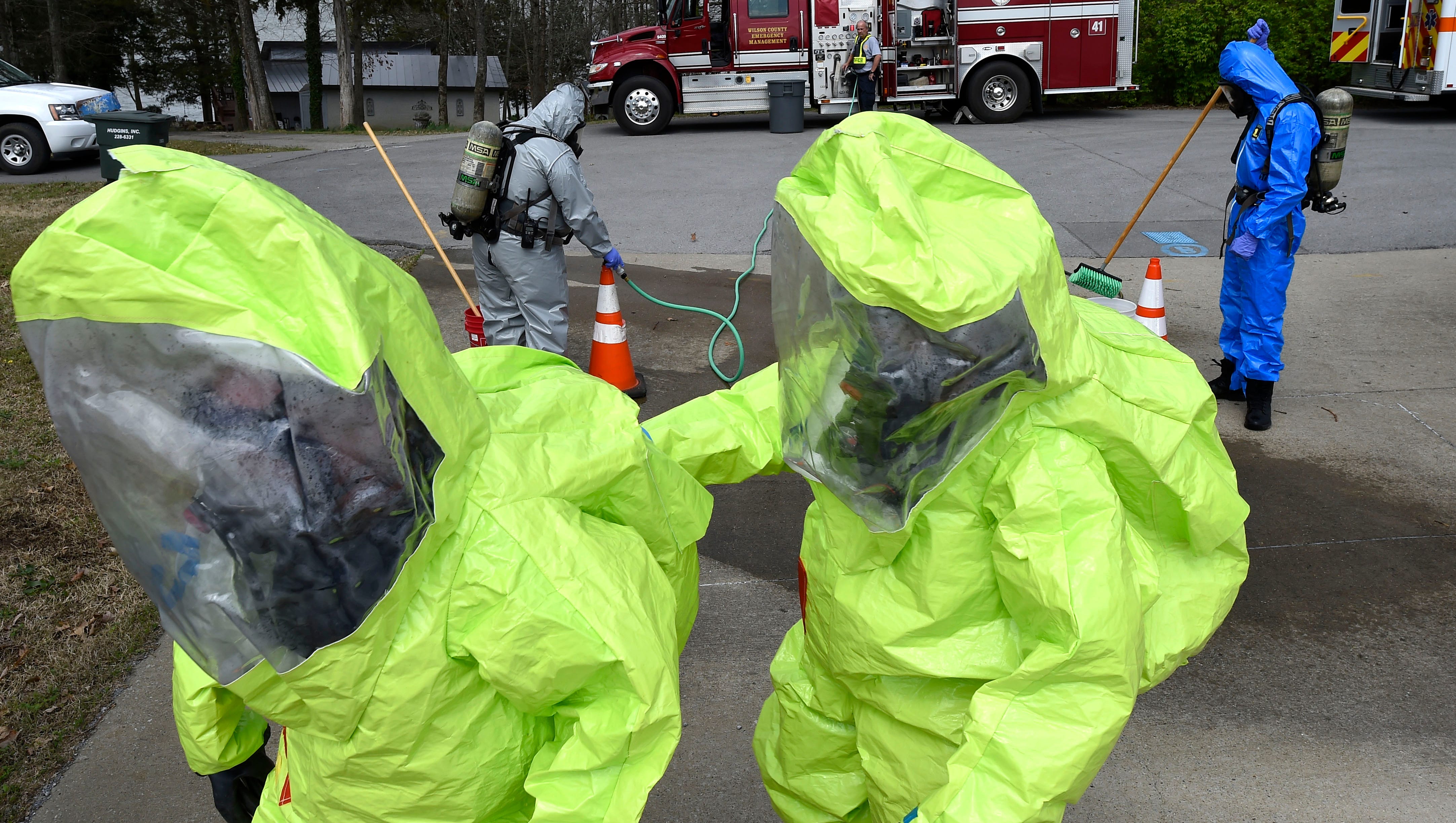 Disaster prep: West Wilson crews practice hazmat response
