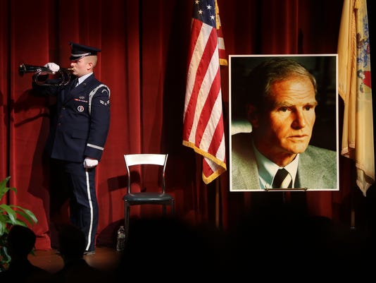 At Brendan Byrne funeral, a bipartisan show of admiration