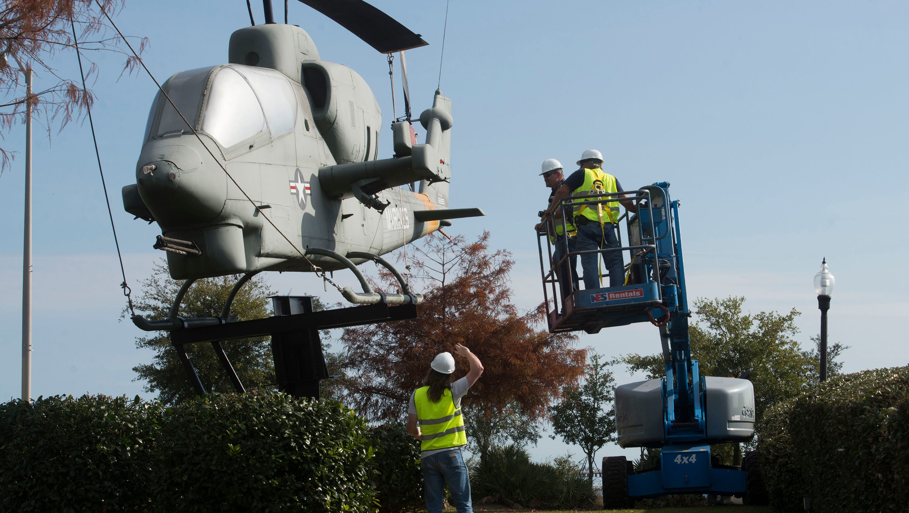 Pensacola display helicopter inspected for safety