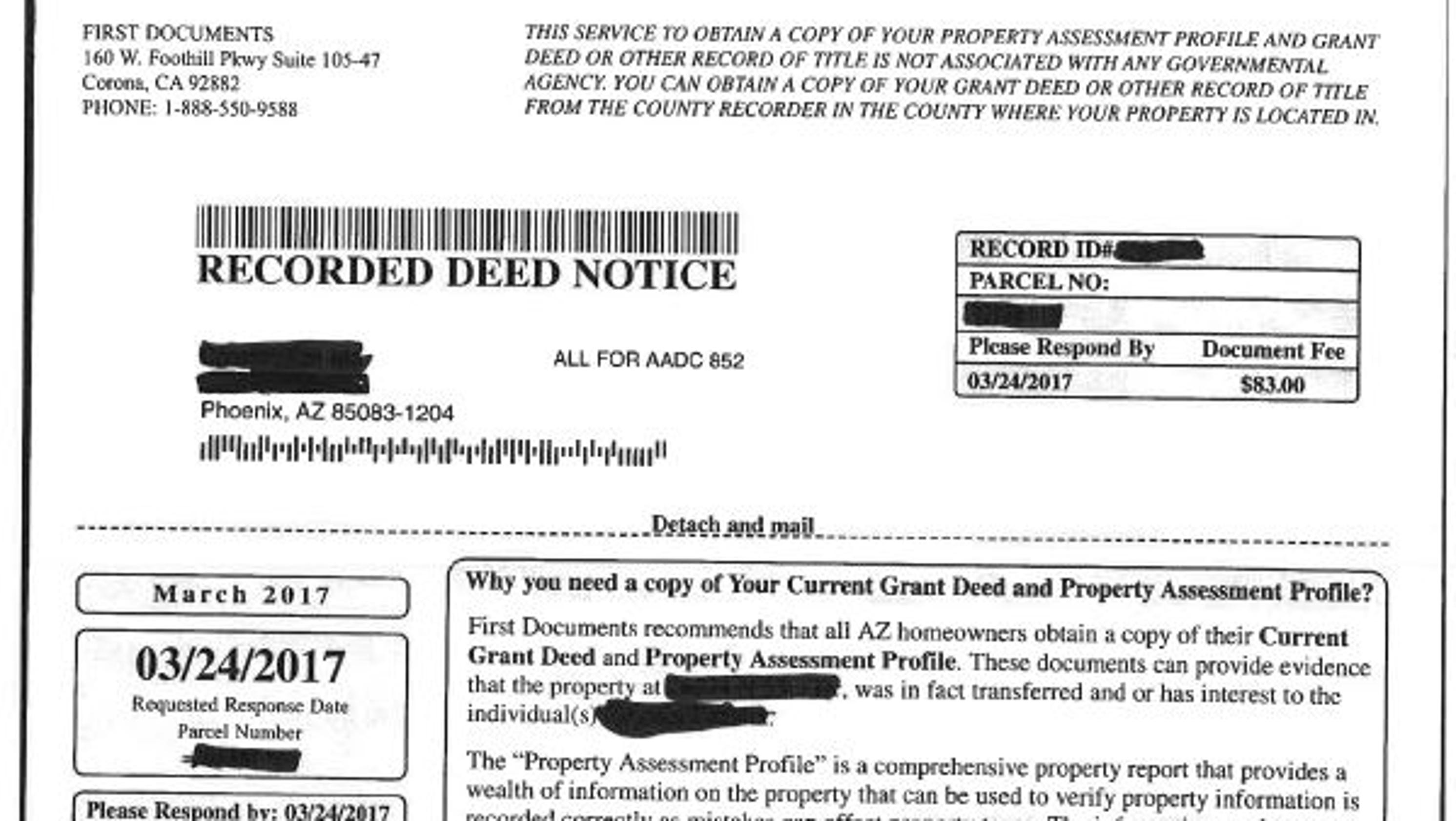Maricopa County homeowners: Watch out for this property-deed scam