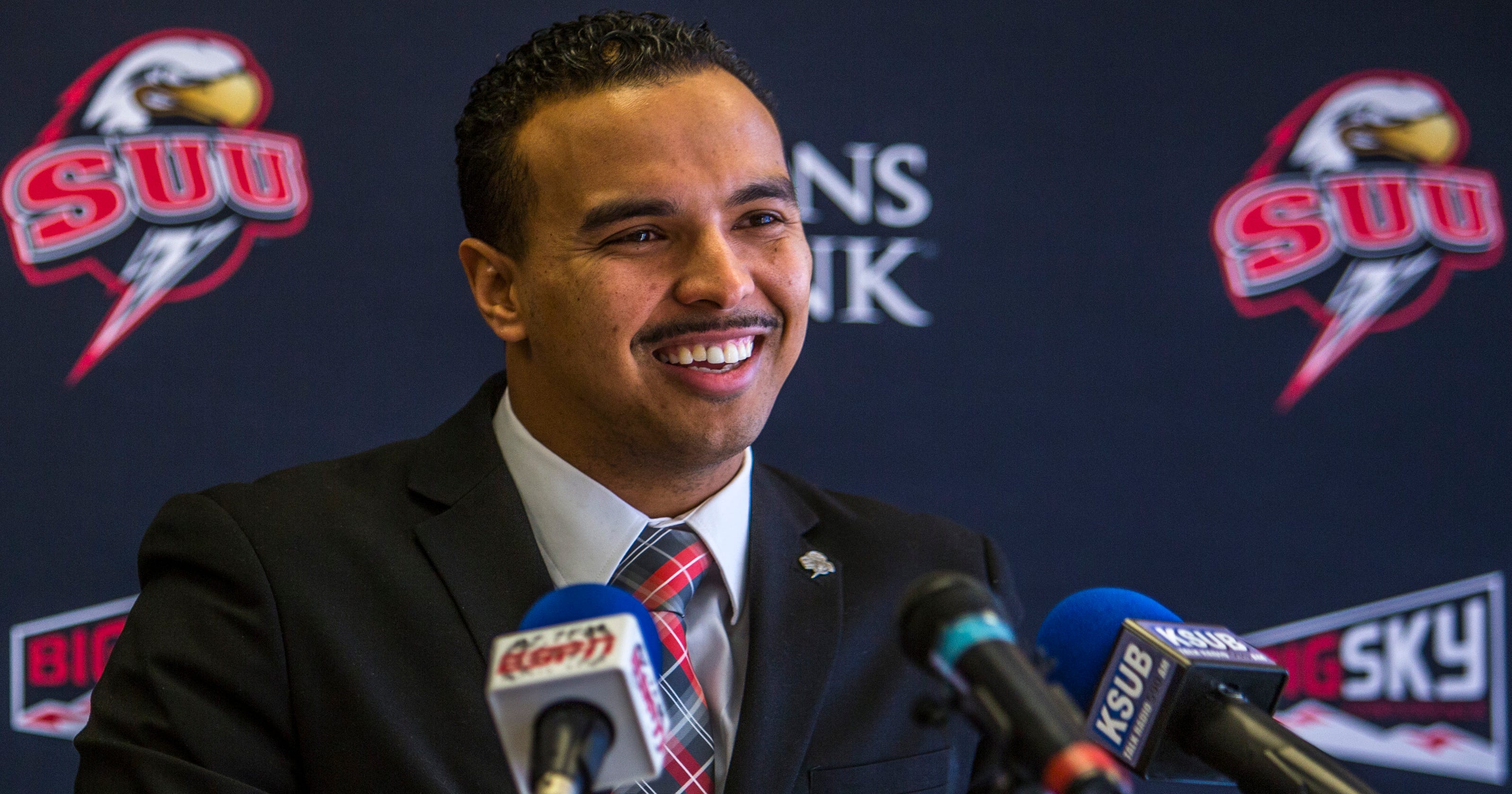 Demario Warren introduced as new Southern Utah University head football ...