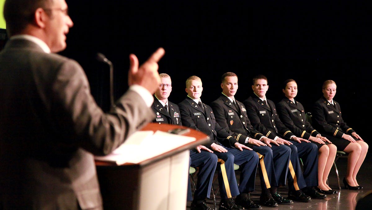 CSU Army ROTC commissioning