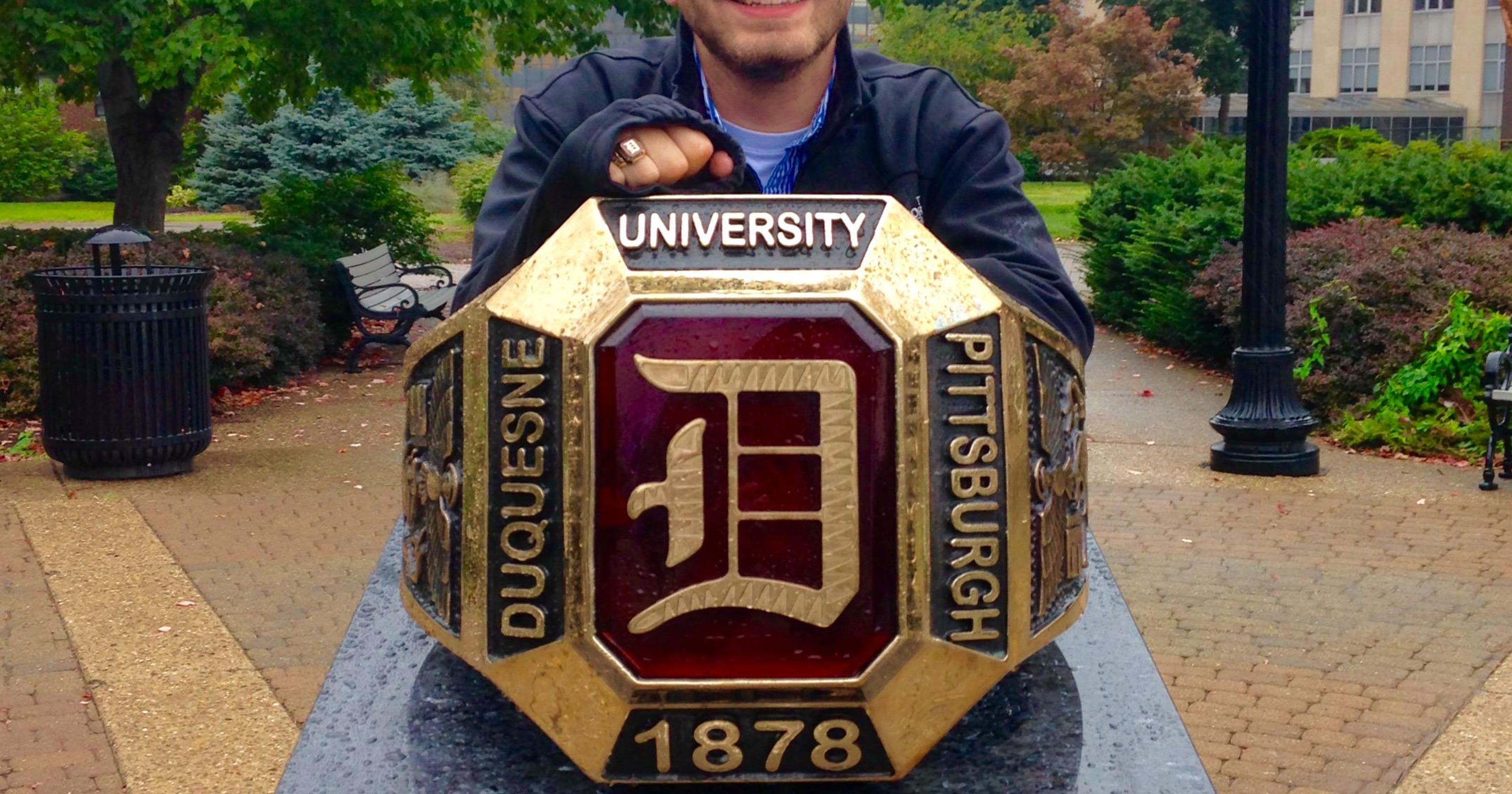 GHS grad has hand in Duquesne University monument