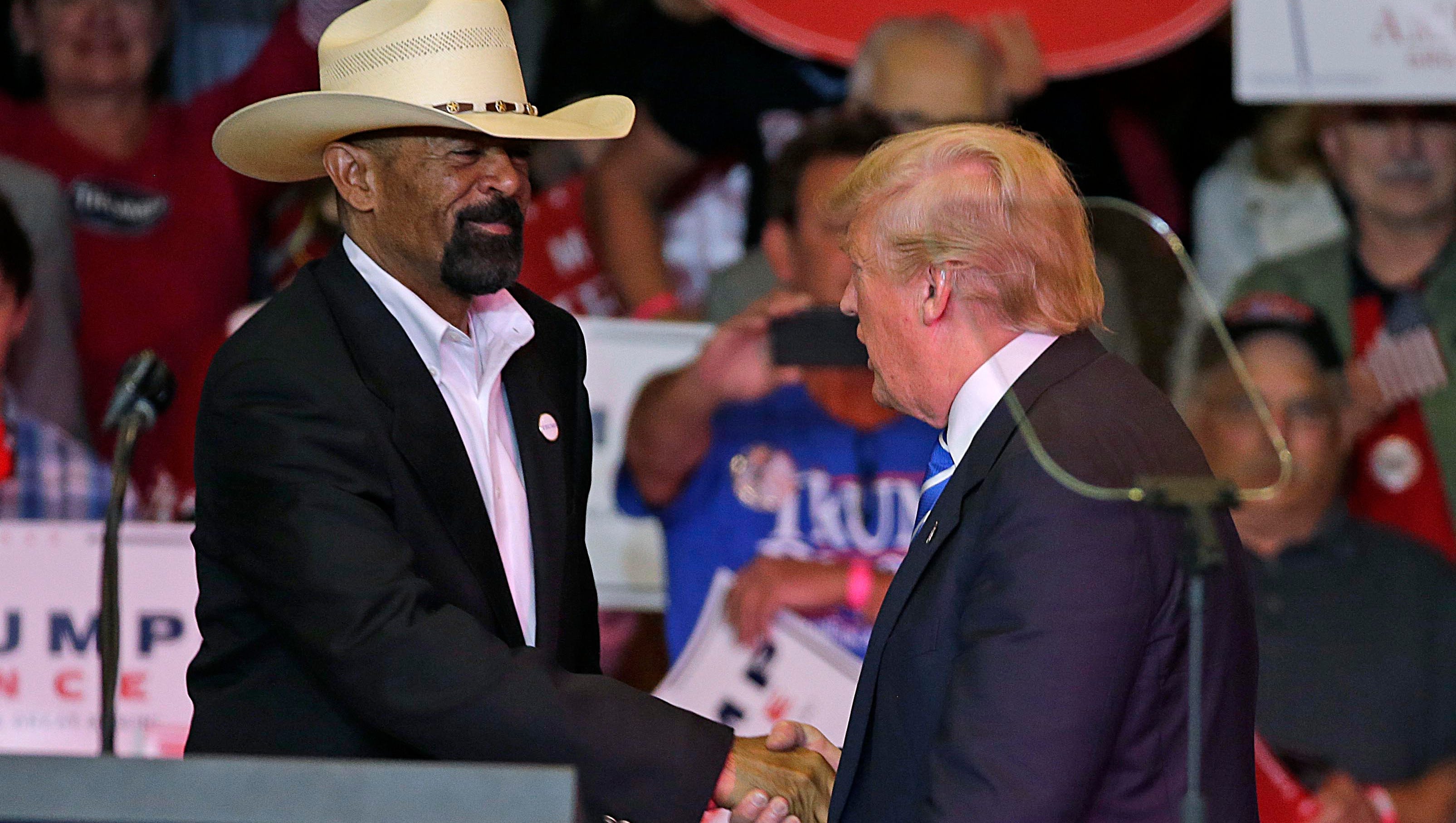 President Trump is a big fan of Sheriff Clarke's new book.