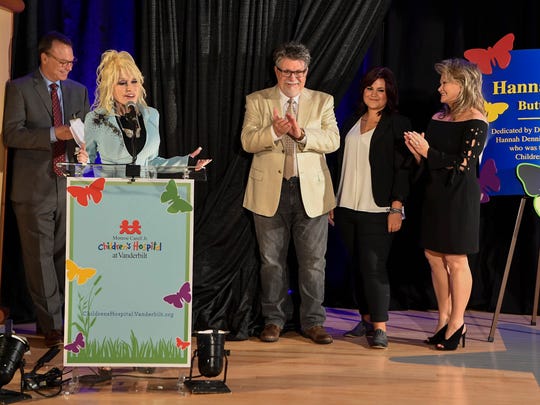 Dolly Parton's niece butterfly garden Vanderbilt children's hospital
