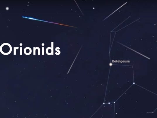Keep an eye to the sky: The Orionid meteor shower is tonight!