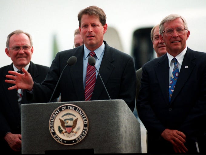 Al Gore through the years