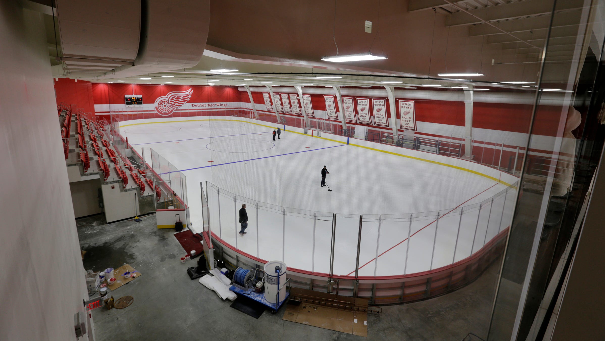 Little Caesars Arena has its own little underground world