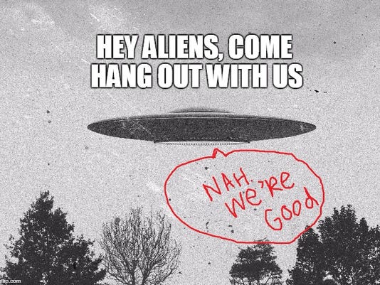 BDB: This is why aliens won't talk to us: NASA is going all Men in ...