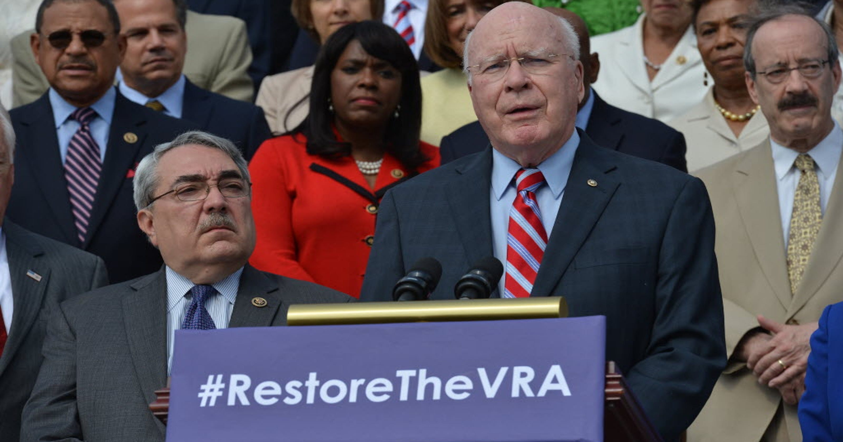 Lawmakers, civil rights groups mark anniversary of voting rights law